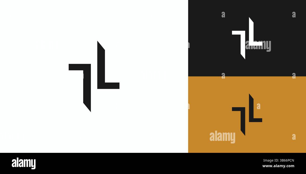 Tl logo design Stock Vector Images - Alamy