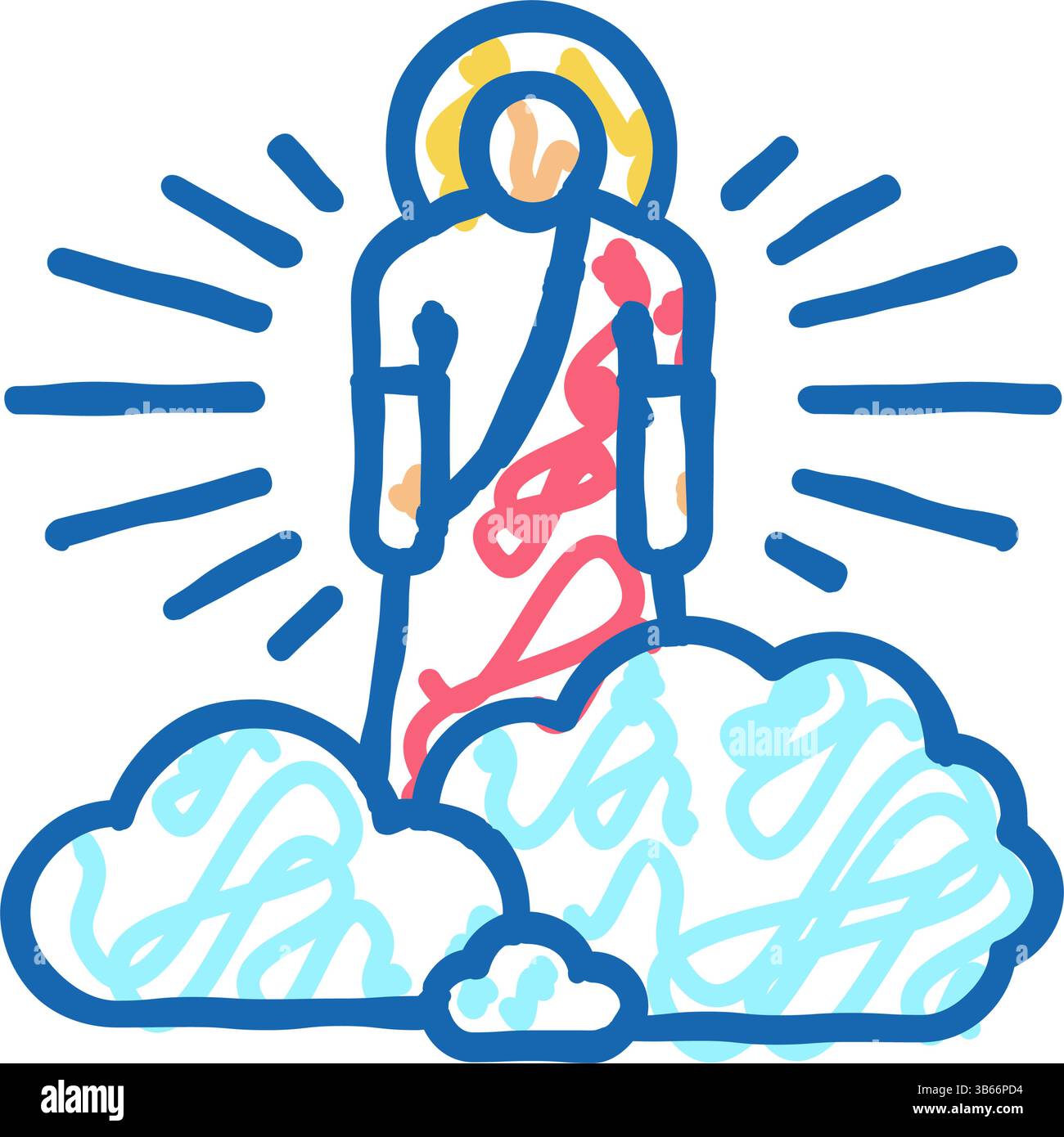 god christianity icon doodle illustration Stock Vector Image & Art - Alamy