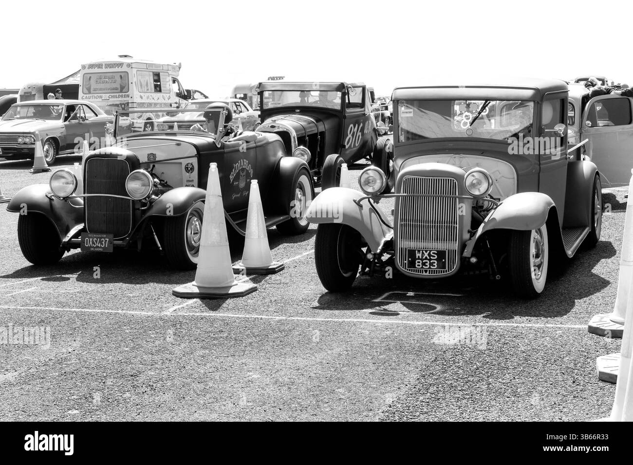 Vintage drag racing at Manston Park Raceway Margate Kent Stock Photo ...