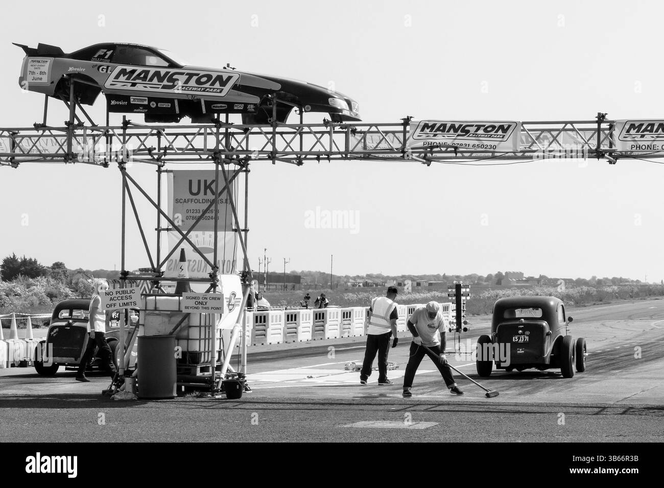 Vintage drag racing at Manston Park Raceway Margate Kent Stock Photo ...