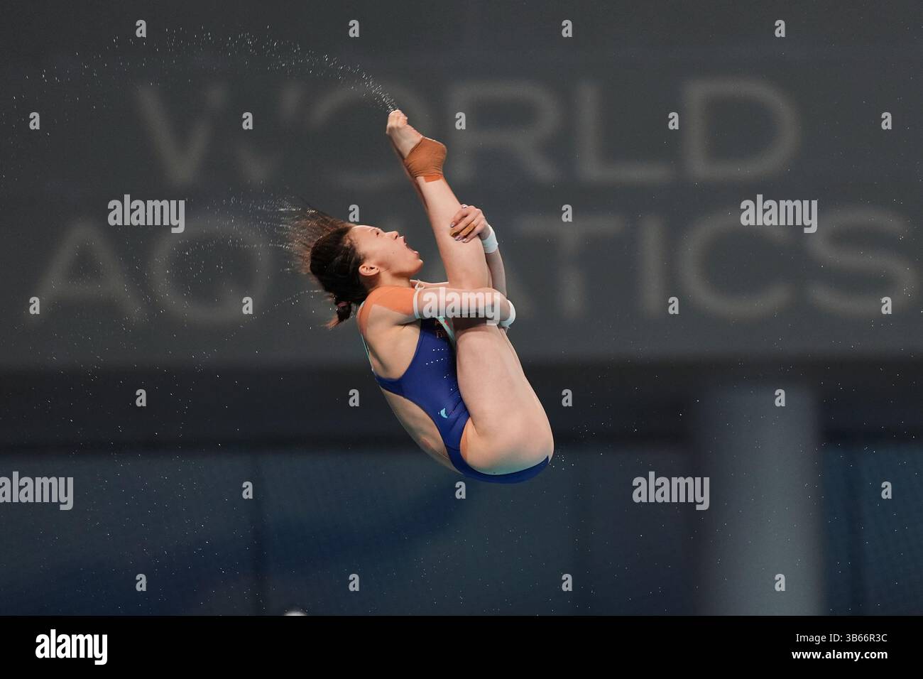 Chen Yuxi of China competes in the Women's 10m Platform event for the ...