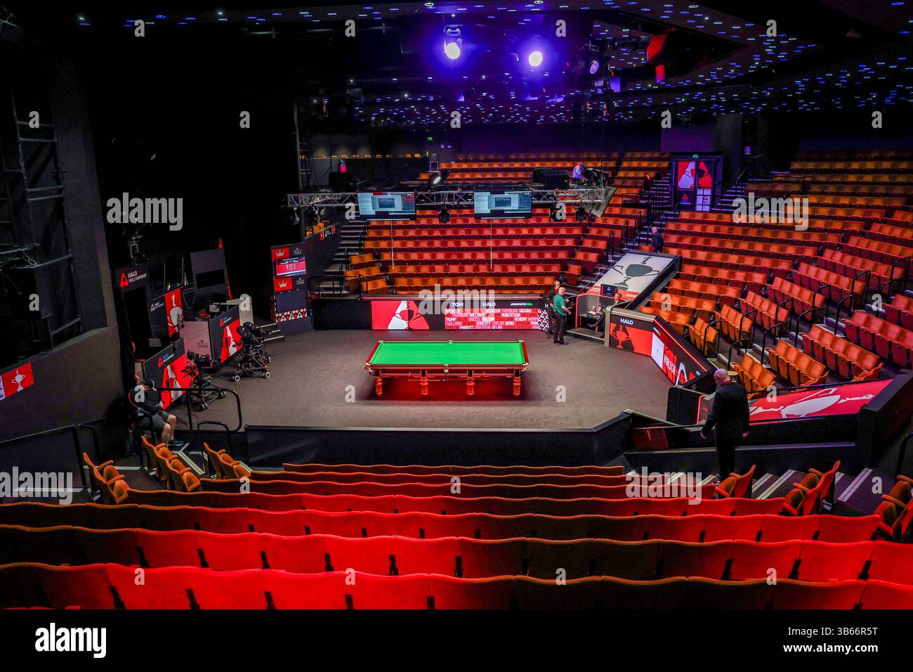 Sheffield, UK. 03rd May, 2025. One-table set up General View inside the ...