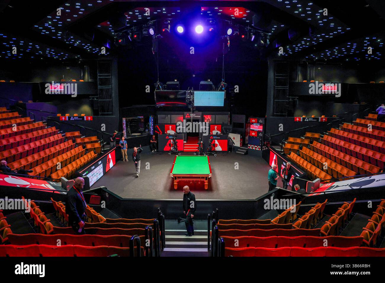Sheffield, UK. 03rd May, 2025. One-table set up General View inside the ...