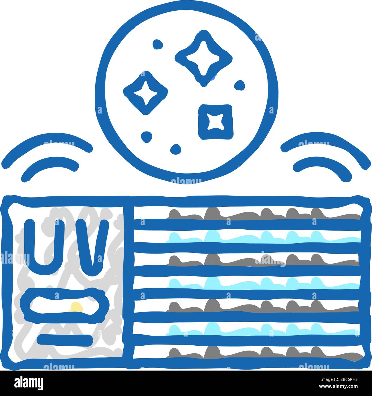 Air filtration process Cut Out Stock Images & Pictures - Alamy