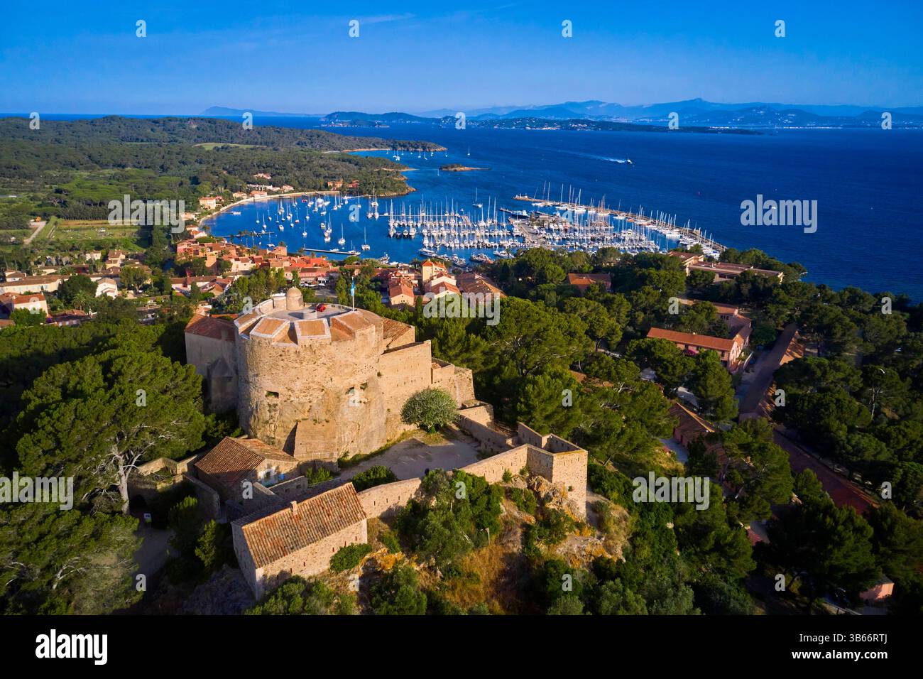 France, Var, Hyères, Hyères Islands, Port Cros National Park ...