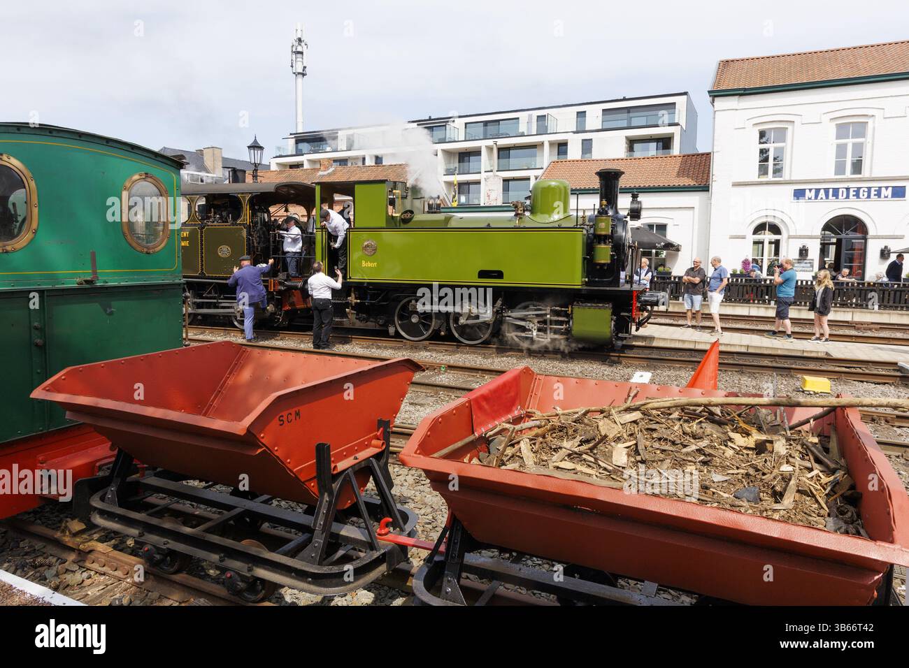 Maldegem, Belgium. 03rd May, 2025. The steam train festival ...