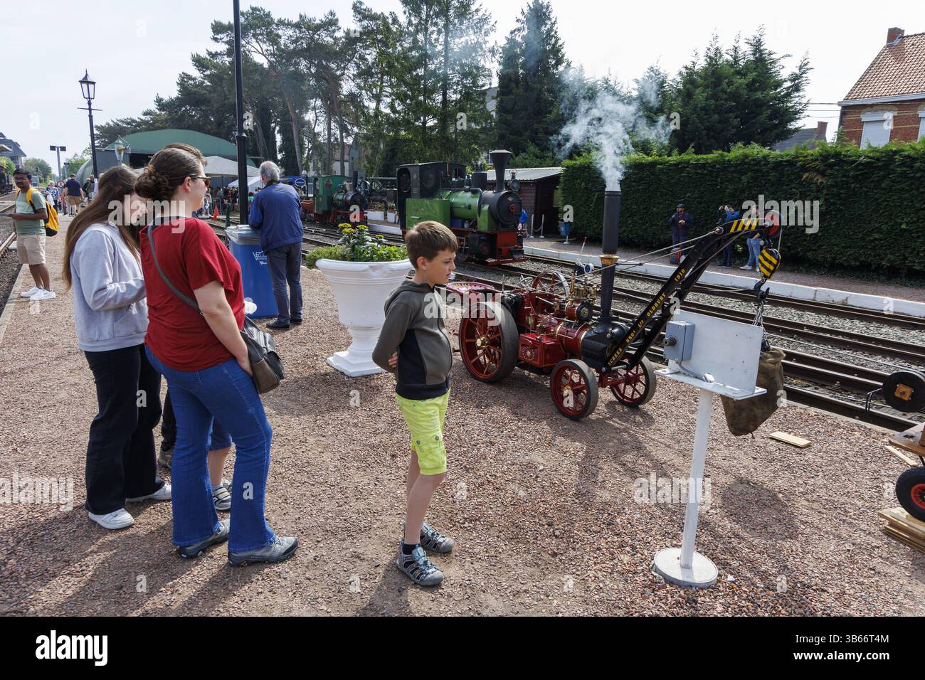 Maldegem, Belgium. 03rd May, 2025. The steam train festival ...