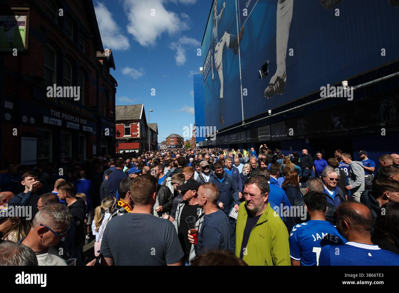 LIVERPOOL, UK - 3rd May 2025: Scenes outside the ground ahead of the ...