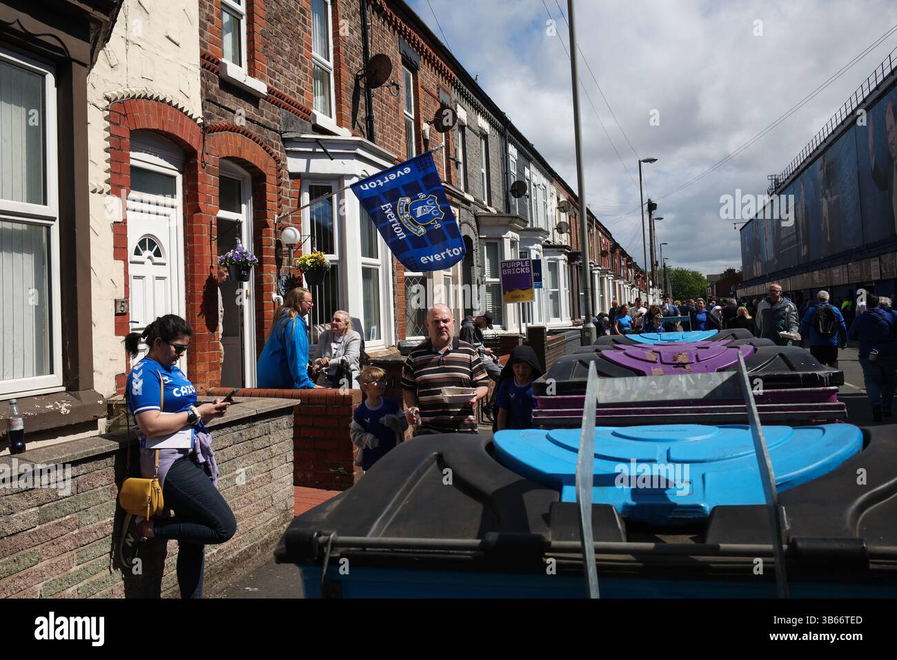 LIVERPOOL, UK - 3rd May 2025: Scenes outside the ground ahead of the ...