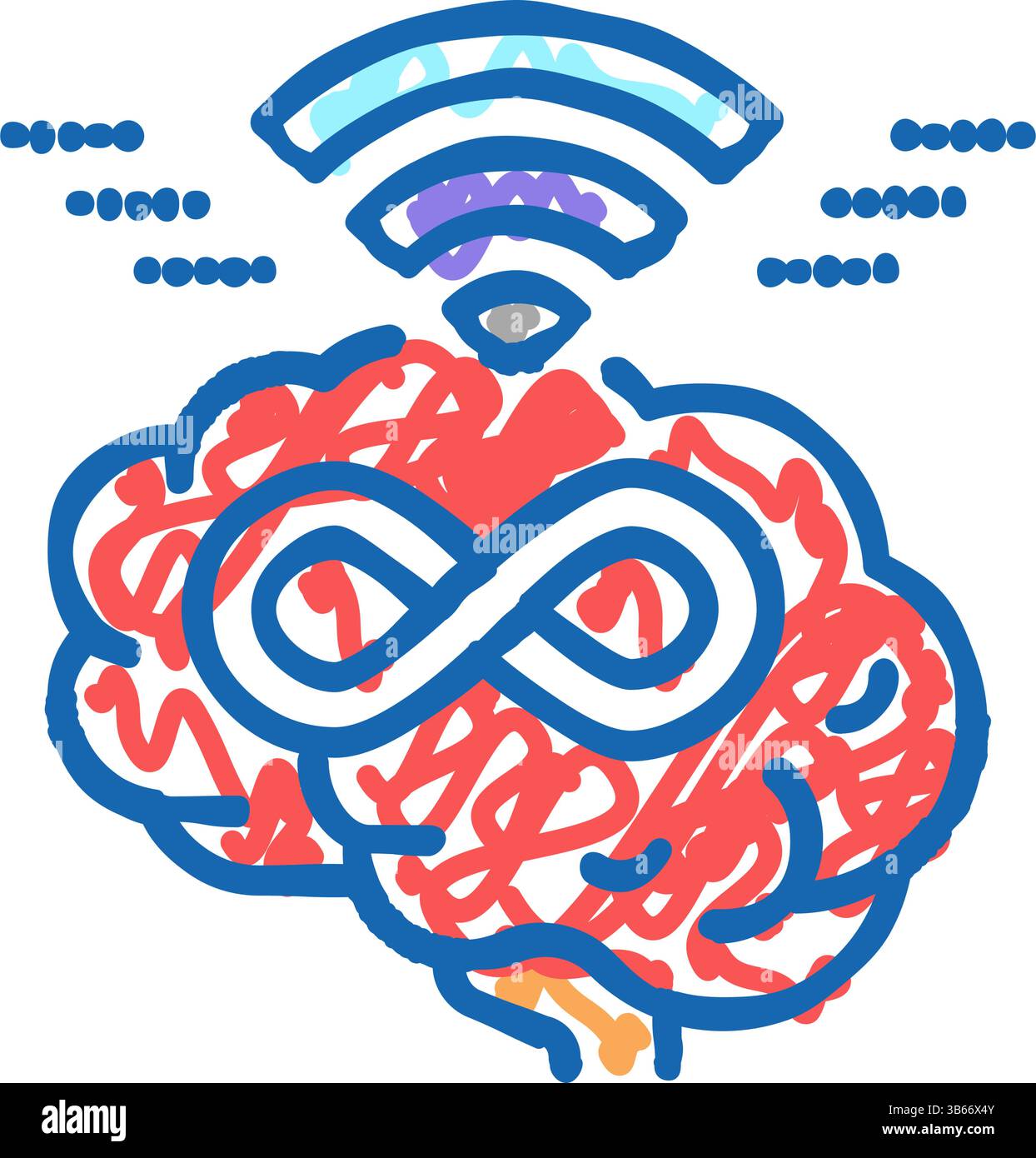 endless learning icon doodle illustration Stock Vector Image & Art - Alamy
