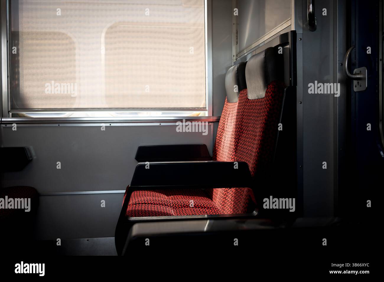 Empty train seat in Japan Stock Photo - Alamy