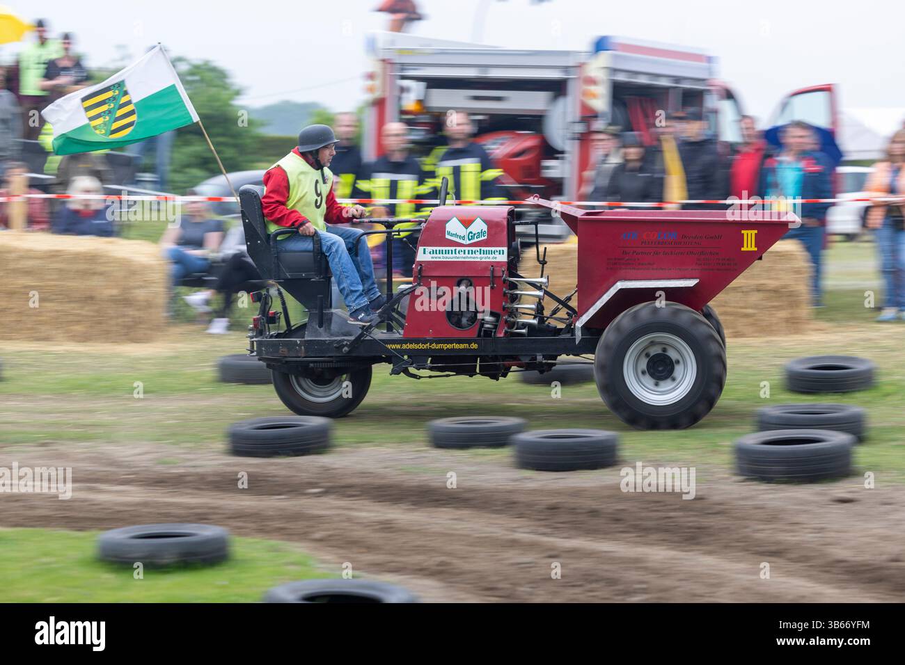 Adelsdorf, Germany. 03rd May, 2025. Gotfried Scheeler is on the race ...
