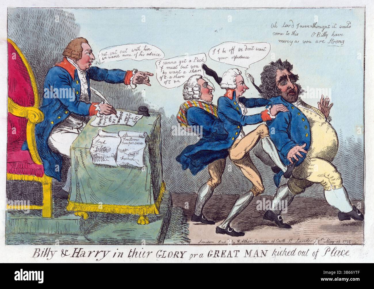 King george iii cartoon hi-res stock photography and images - Alamy
