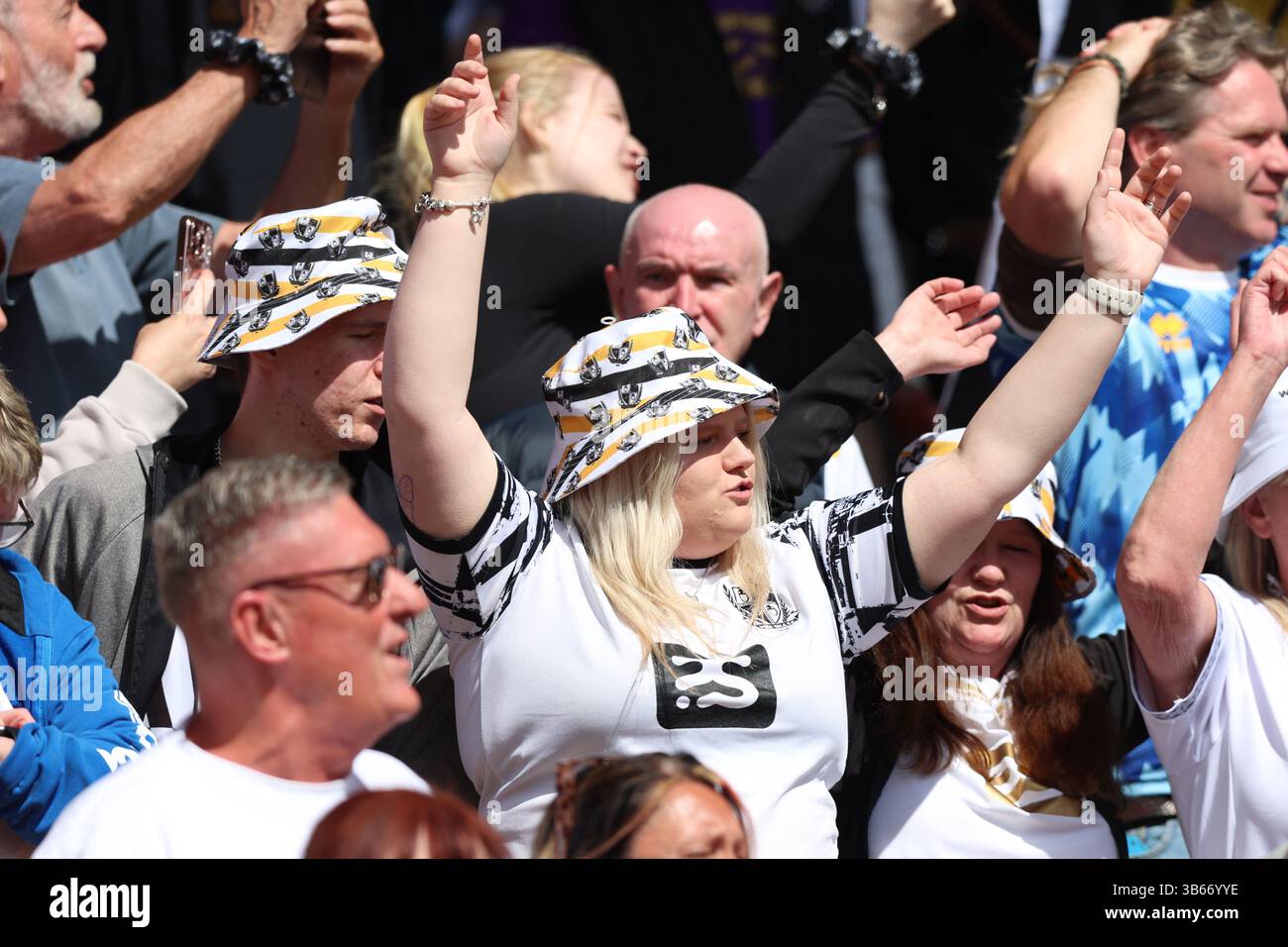 Port Vale fans in the stands during the Sky Bet League Two match at ...