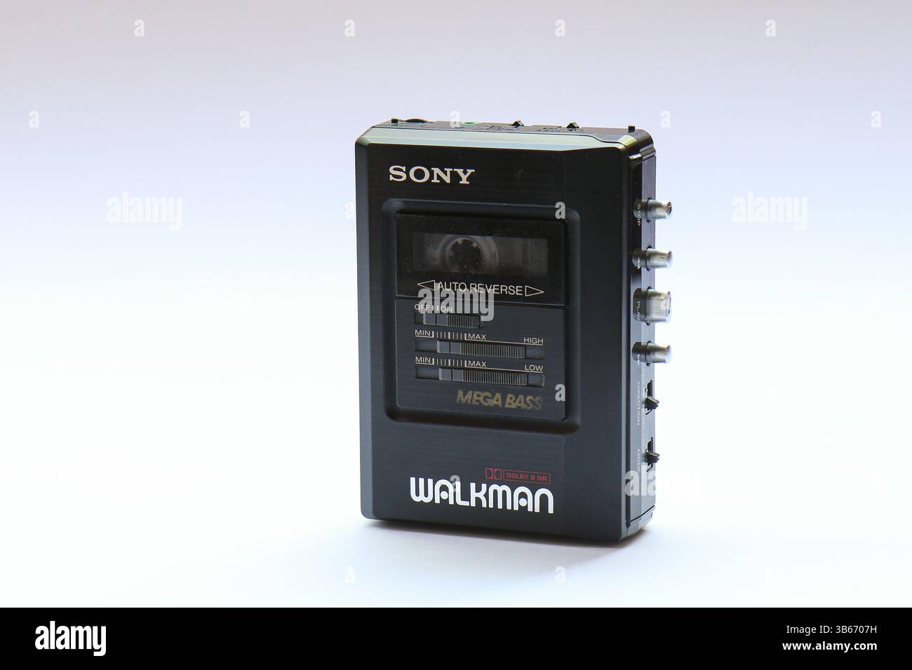 Vintage Sony Walkman WM-B47 on white - a popular portable tape player ...
