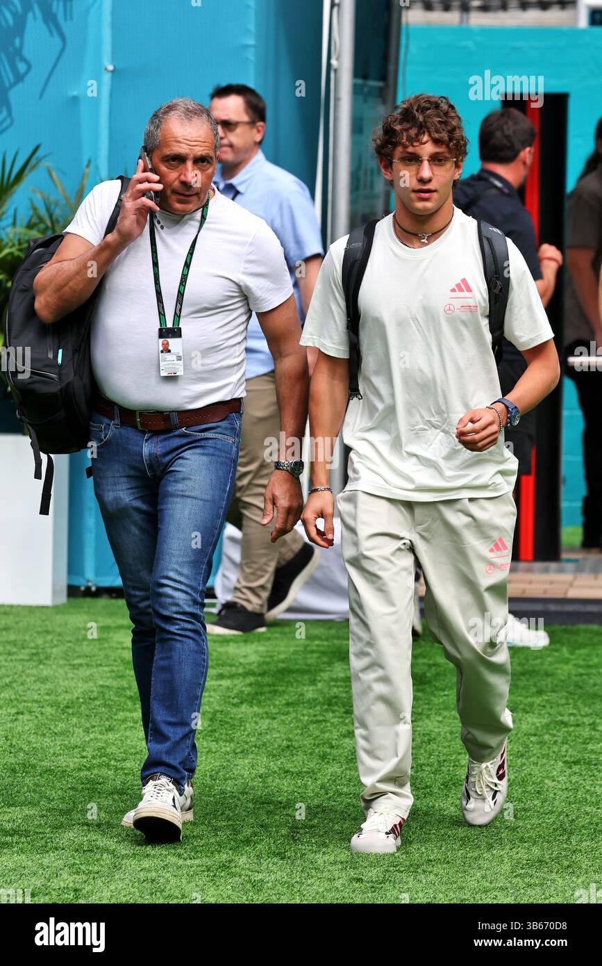 Miami, USA. 03rd May, 2025. (L to R): Marco Antonelli (ITA) with his ...