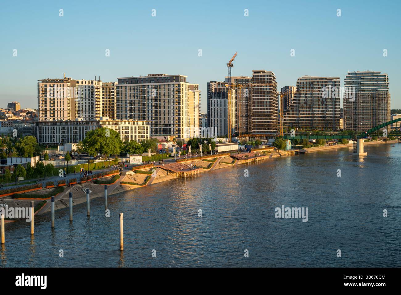 Belgrade tower (Kula Beograd) skyscraper and Belgrade Waterfront modern ...