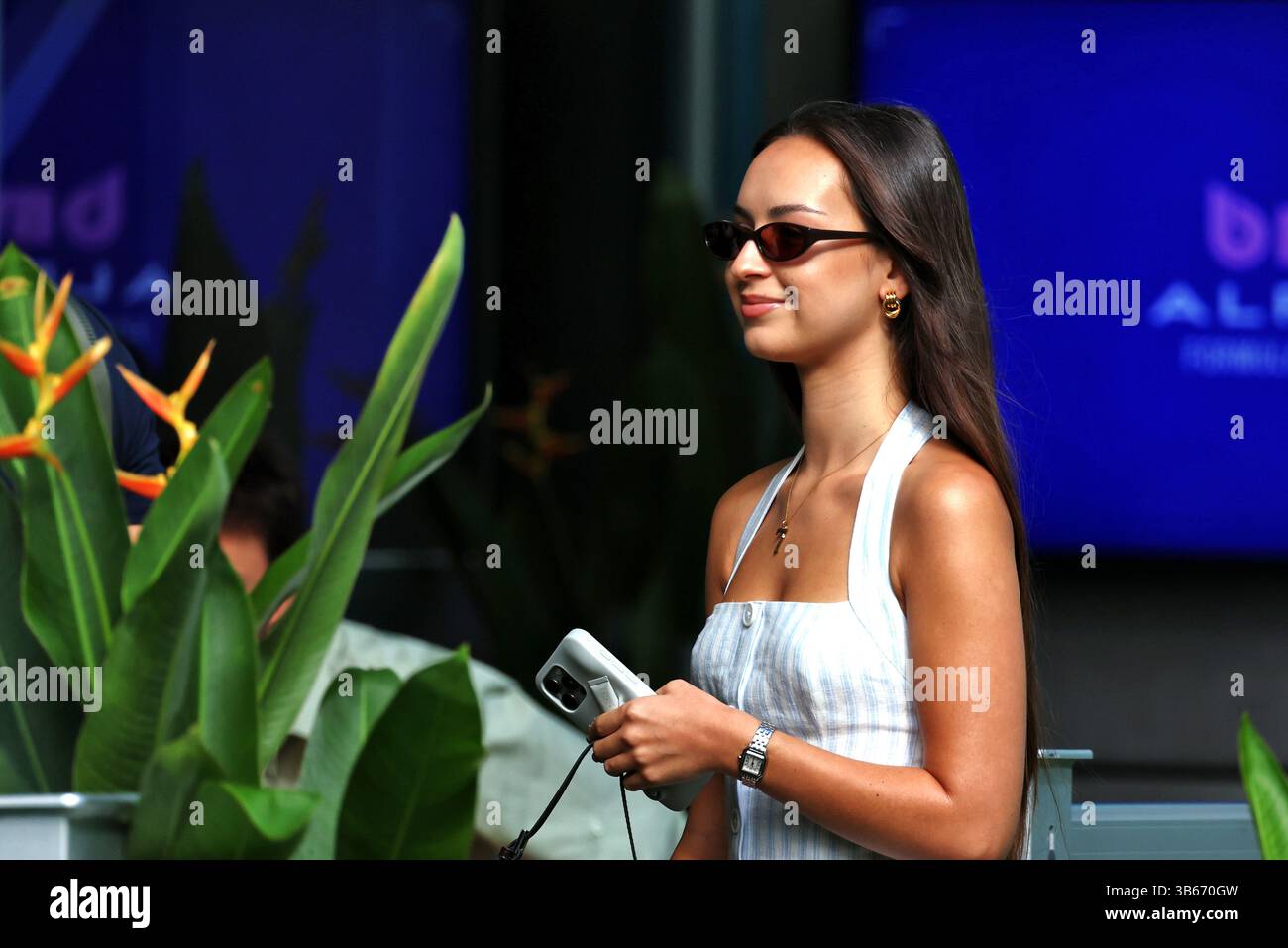 Miami, USA. 03rd May, 2025. Ebony Zippora Gold (AUS) girlfriend of Jack ...