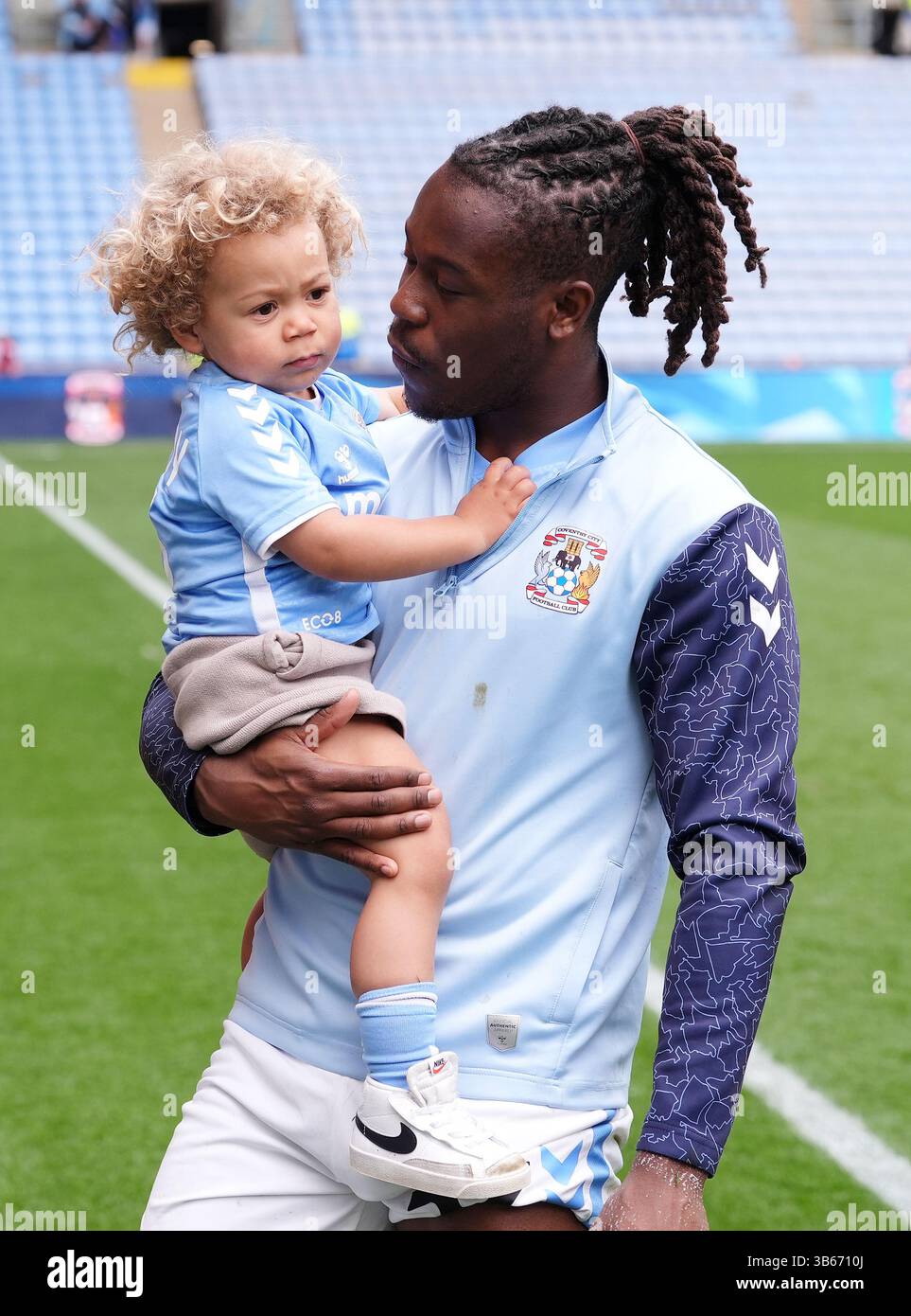 Coventry City's Brandon Thomas-Asante after the Sky Bet Championship match at the Coventry ...