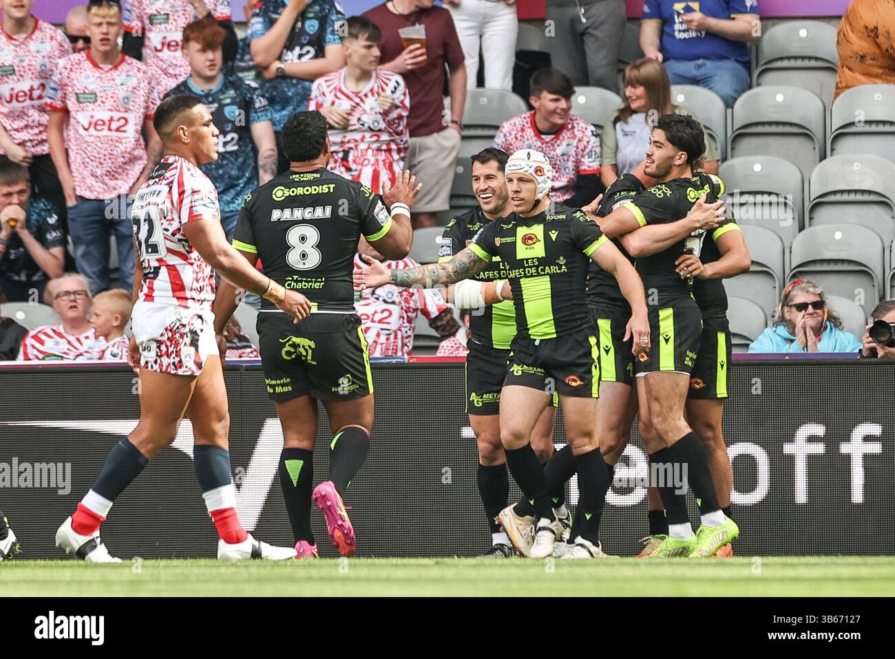 Newcastle, UK. 03rd May, 2025. Matthieu Laguerre of Catalan Dragons ...