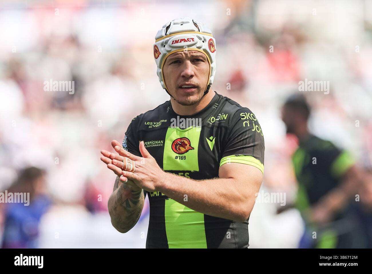Newcastle, UK. 03rd May, 2025. Théo Fages of Catalan Dragons during the ...
