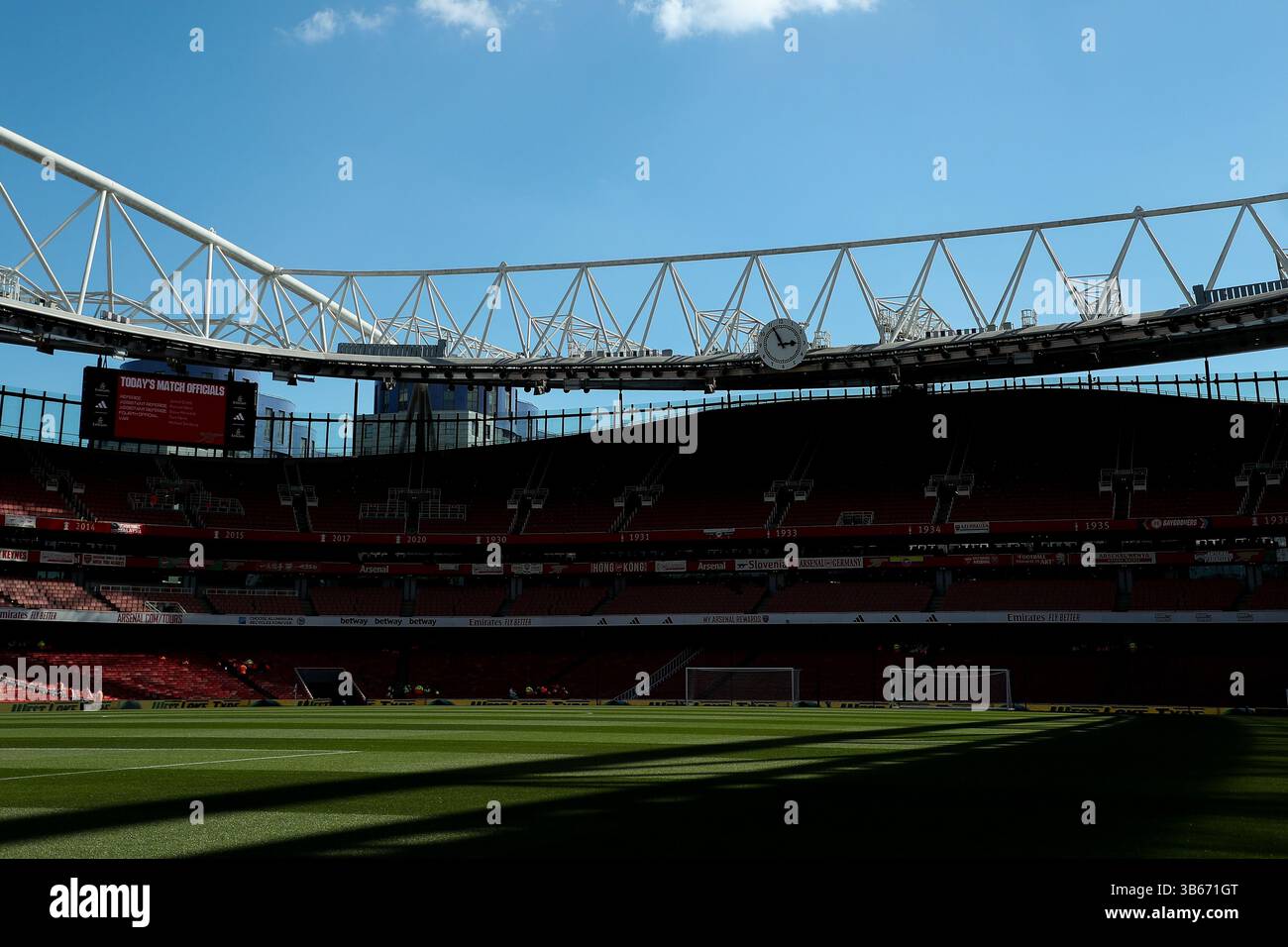 A general view of Emirates Stadium prior to the Premier League match ...