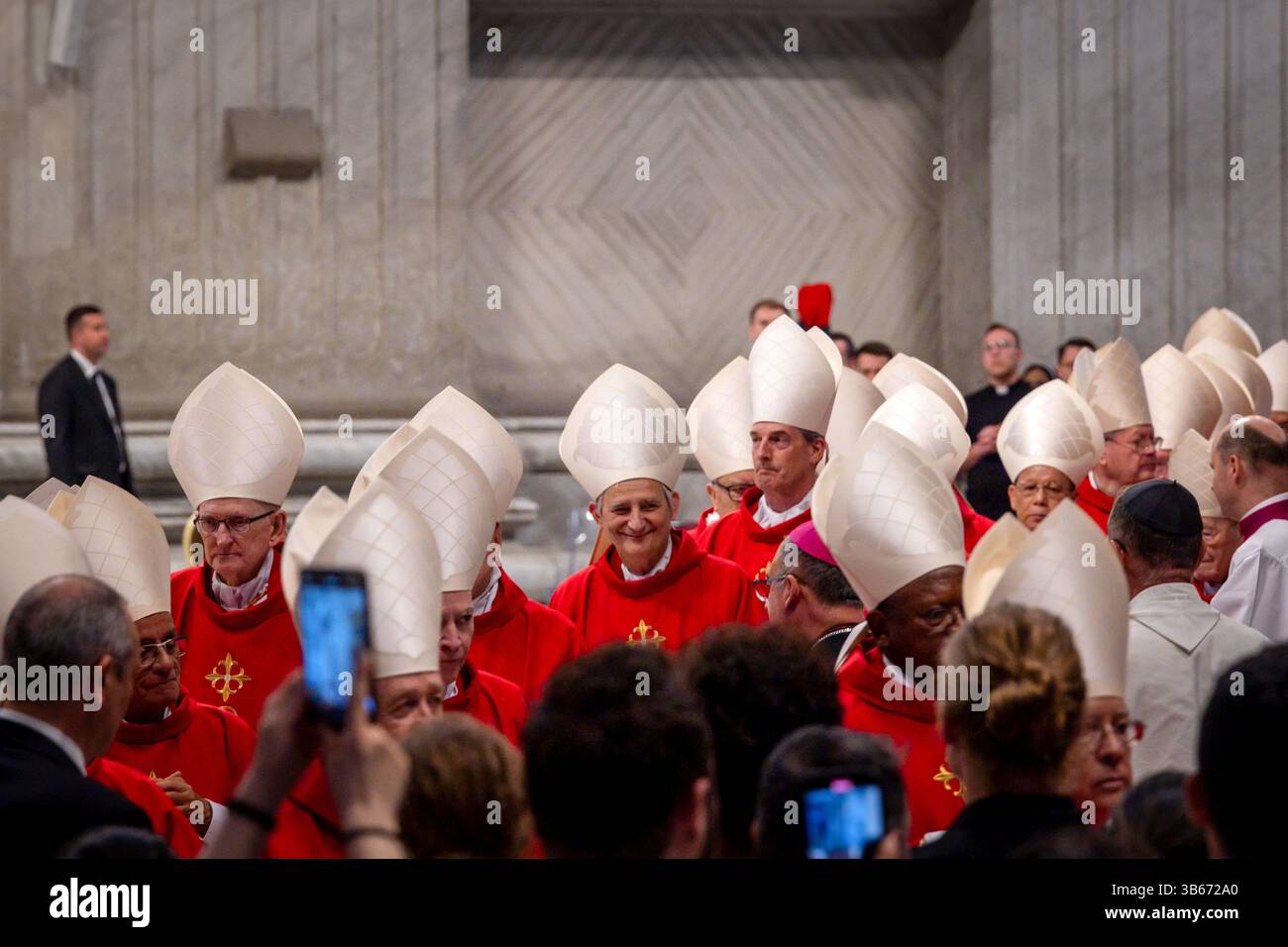 Vatican City - April 30, 2025: Cardinals attend Mass in the Papal ...