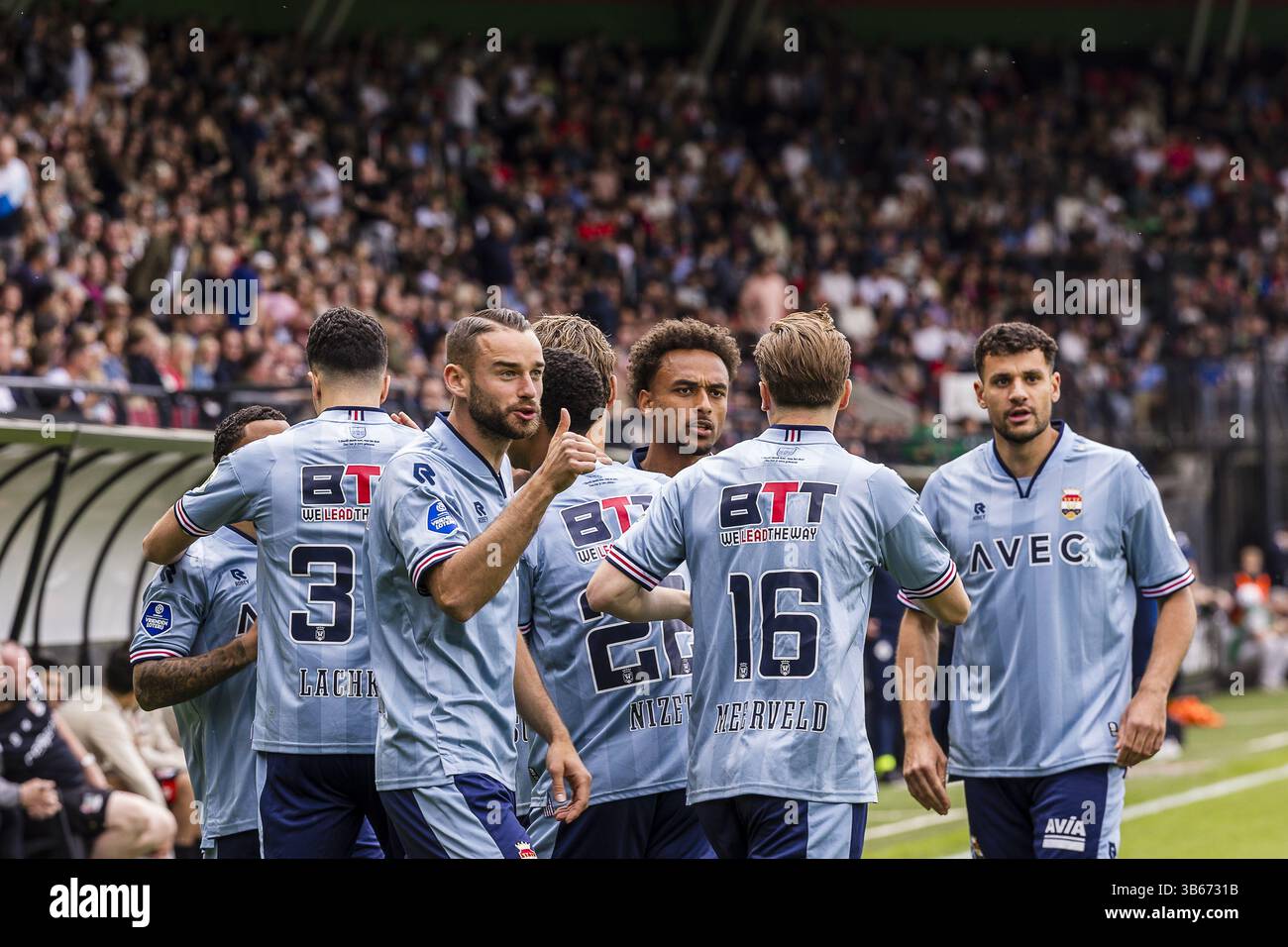 NIJMEGEN, 03-05 2025.Stadium.De Goffert. Eredivisie voetbal, season, 2024/2025. NEC - Willem II ...