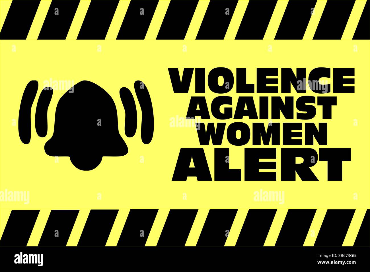 Violence Against Women Alert Sign Stock Photo - Alamy