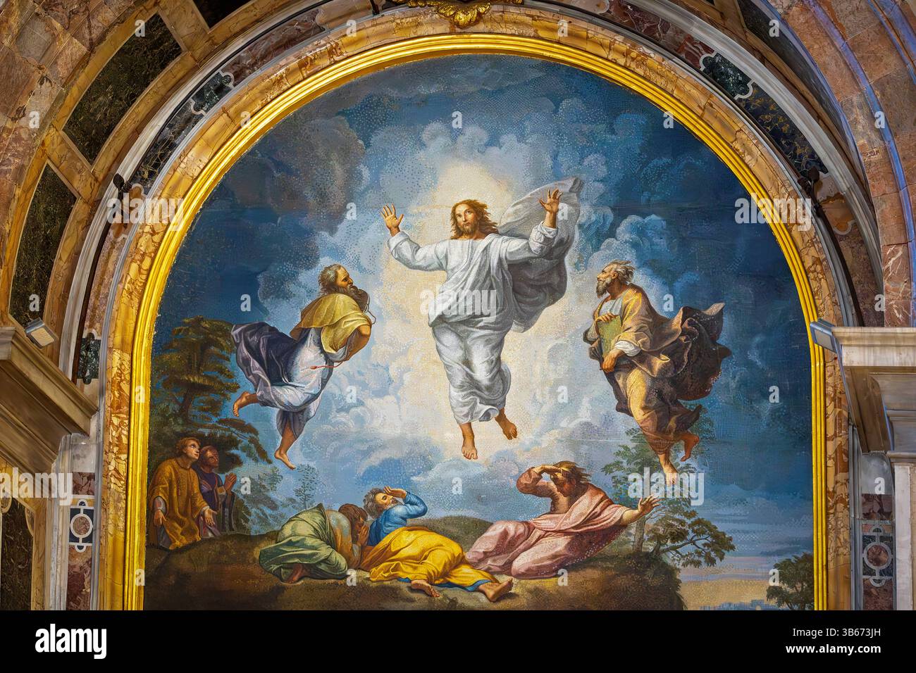 Mosaic copy of Raffaello Sanzio s painting The Transfiguration 1520 ...