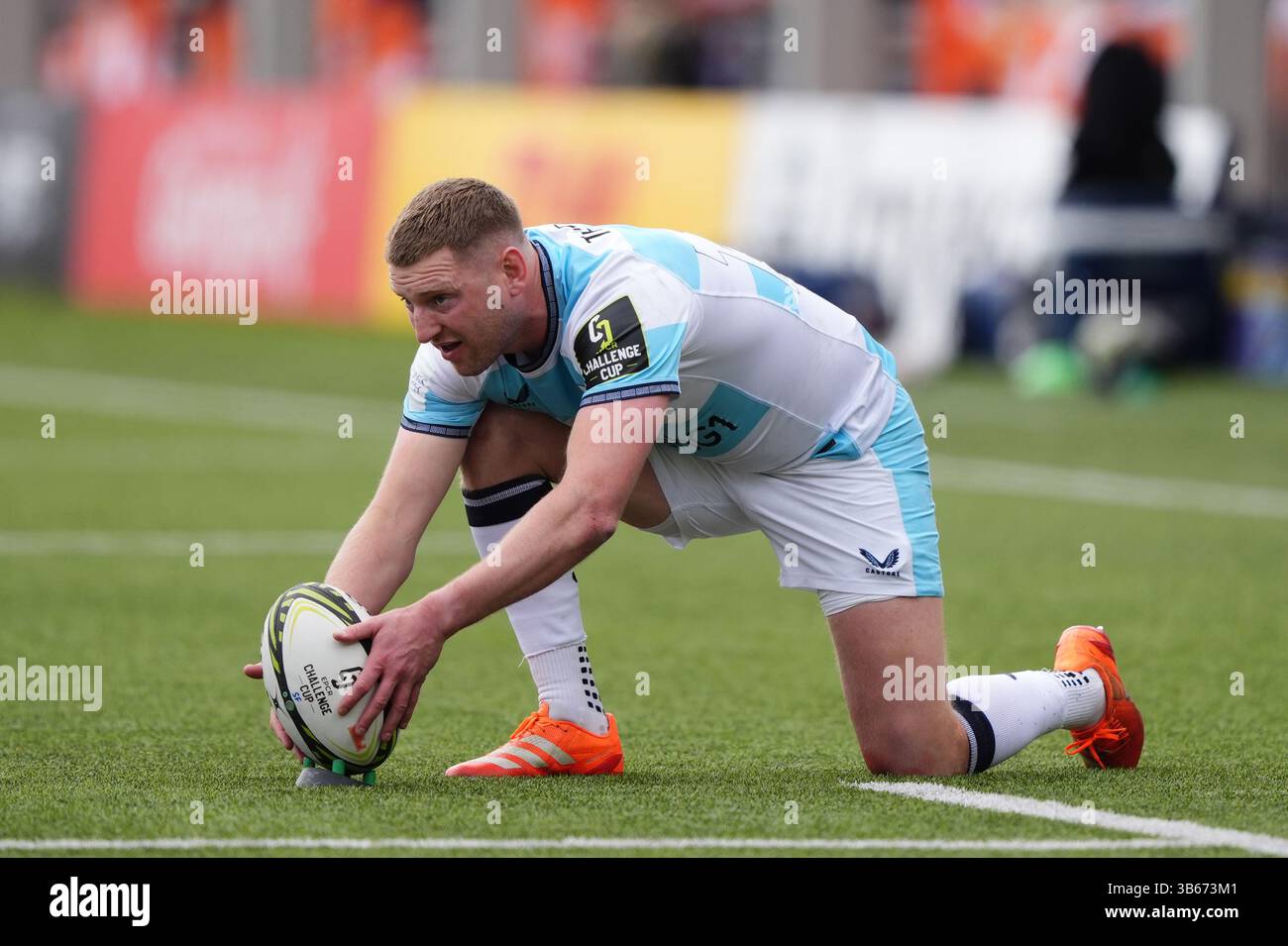 Bath Rugby’s Finn Russell attempts a conversion during the EPCR ...