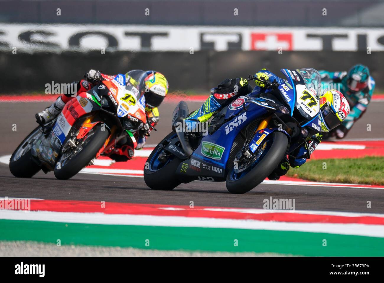 Dominique Aegerter from Switzerland rides Yamaha YZF R1 of GYTR GRT ...