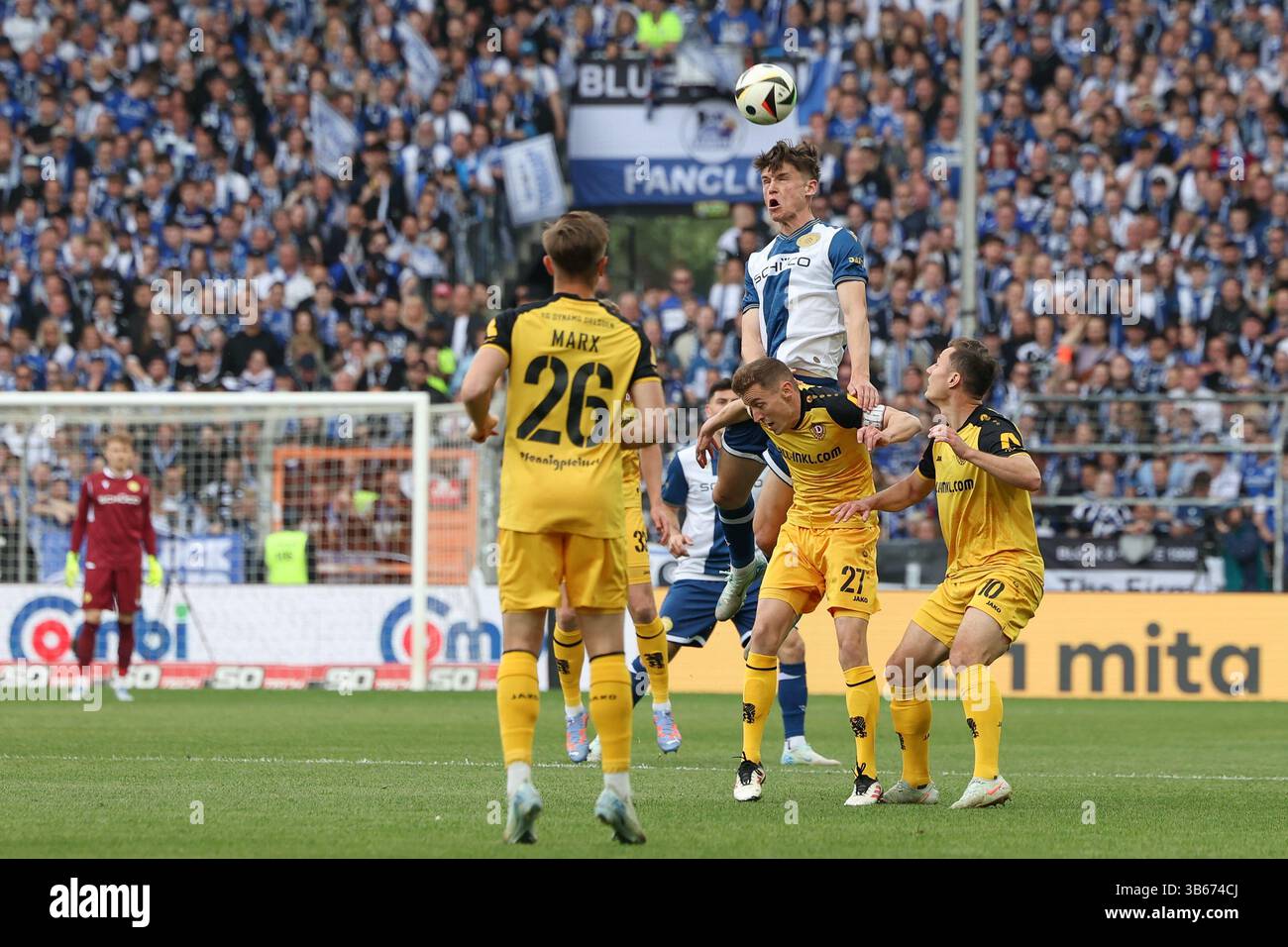 Bielefeld, Germany. 03rd May, 2025. Soccer: 3rd division, Arminia Bielefeld - Dynamo Dresden ...