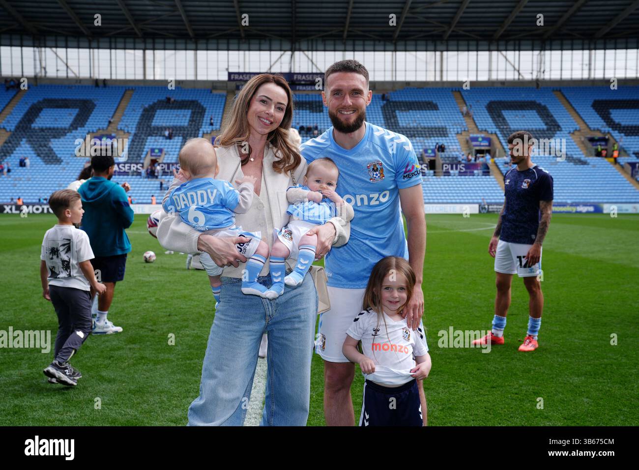 Coventry City's Matt Grimes and family after the Sky Bet Championship ...