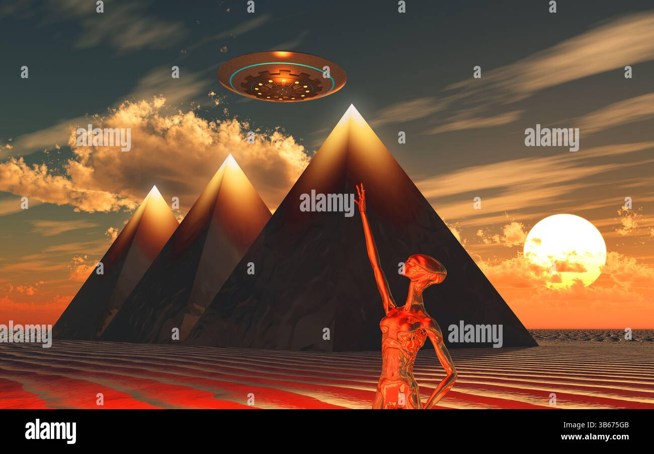 Pyramid Power Stations Stock Photo - Alamy