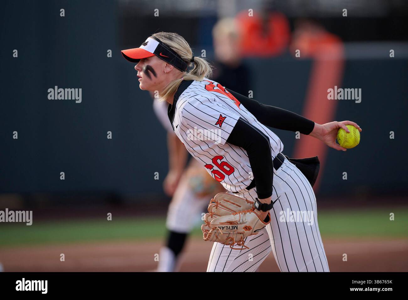 Oklahoma State Cowgirls pitcher Ruby Meylan (66) during an NCAA ...