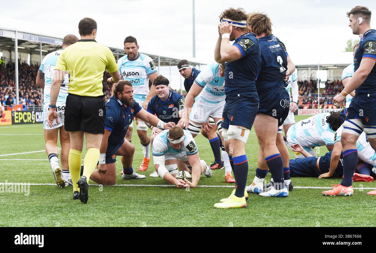 Hive Stadium Edinburgh.Scotland, UK. 3rd May, 2025. EPCR Challenge Cup ...
