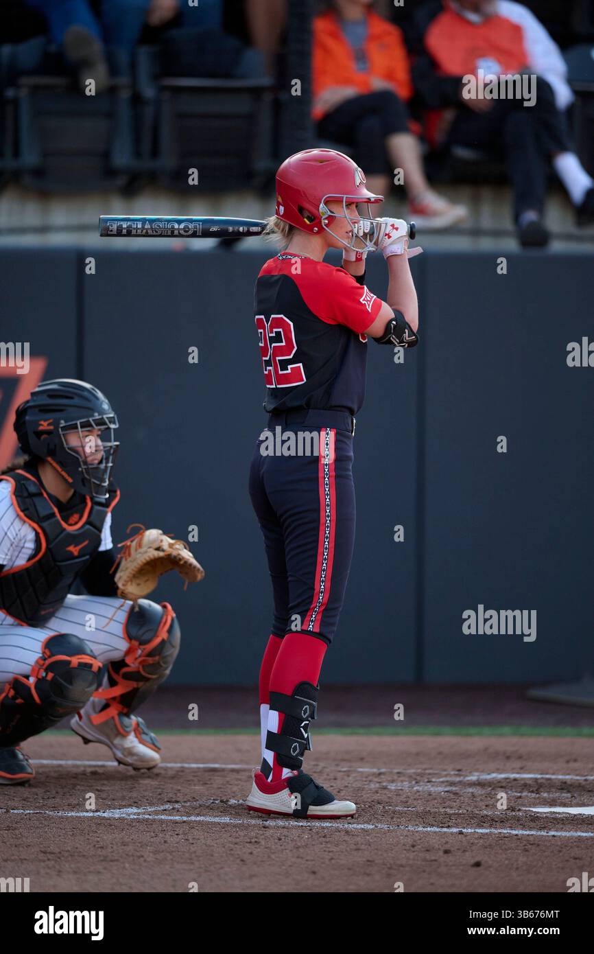Utah Utes Reese Lee (22) bats during an NCAA softball game against the ...
