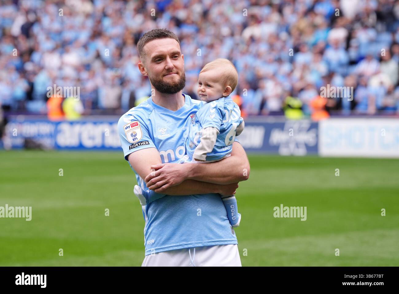 Coventry City's Matt Grimes and family after the Sky Bet Championship ...
