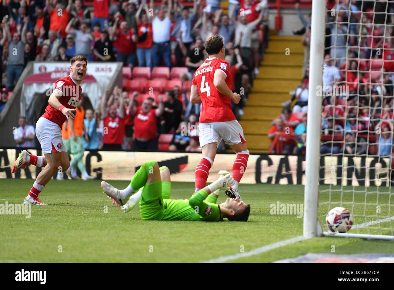 London, England. 3rd May 2025. Alex Mitchell celebrates after scoring ...