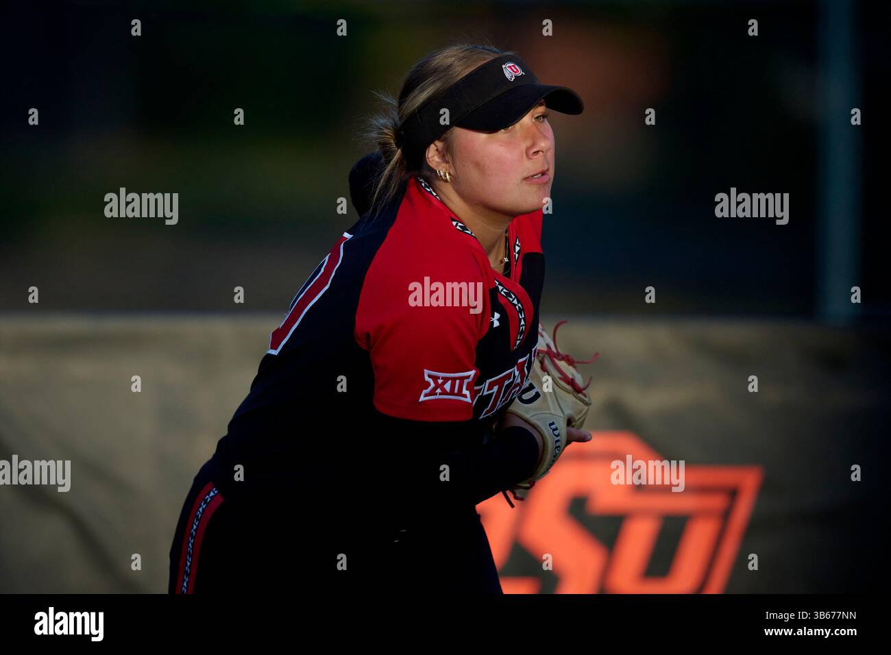 Utah Utes pitcher Hailey Maestretti (30) warms up in the bullpen during ...
