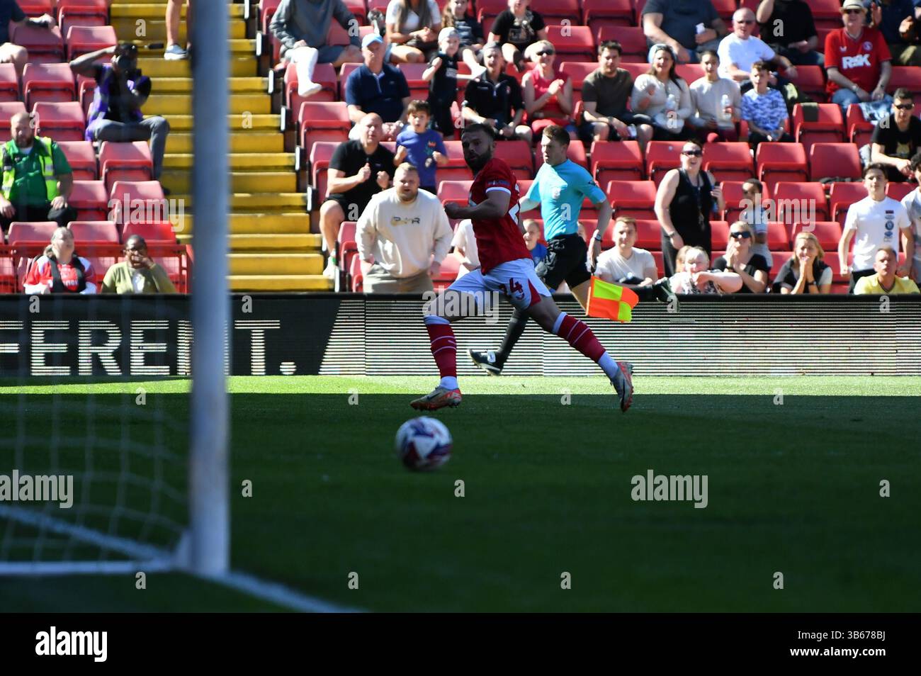 London, England. 3rd May 2025. Matty Godden scores during the Sky Bet ...