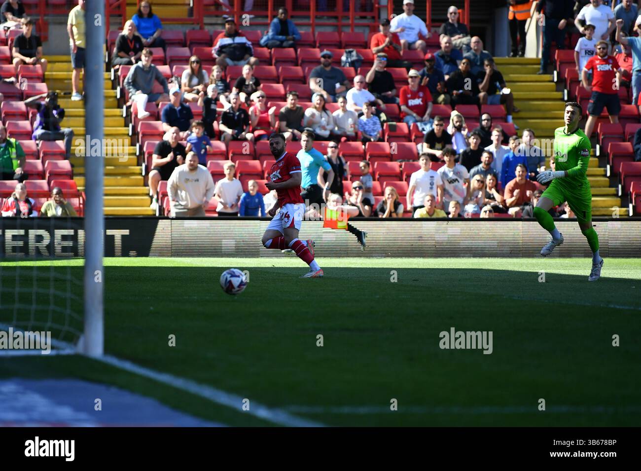 London, England. 3rd May 2025. Matty Godden scores during the Sky Bet ...