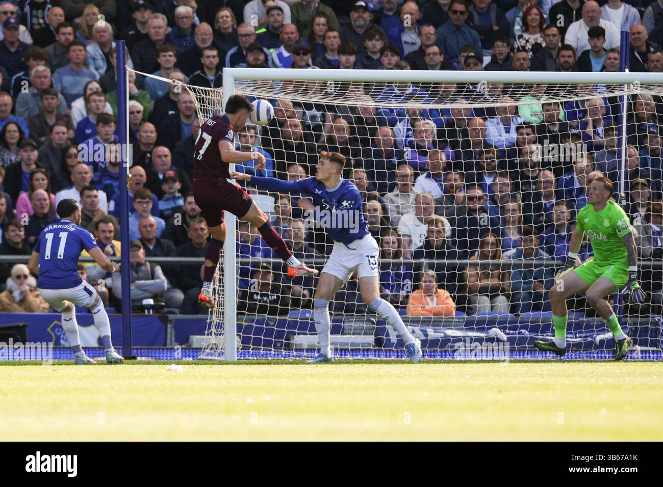 LIVERPOOL, UK - 3rd May 2025: George Hirst of Ipswich Town scores his ...