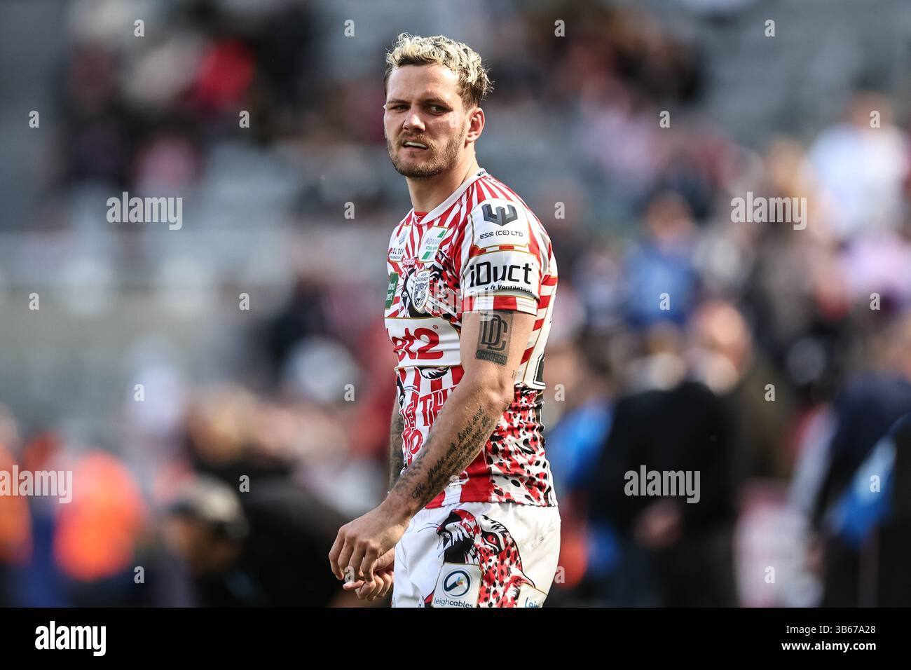 Newcastle, UK. 03rd May, 2025. Ethan O'neill of Leigh Leopards during ...