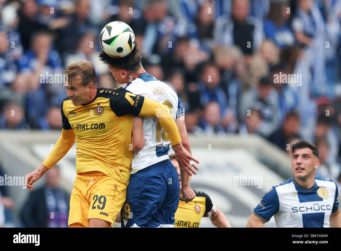 03 May 2025, North Rhine-Westphalia, Bielefeld: Soccer: 3rd division, Arminia Bielefeld - Dynamo ...
