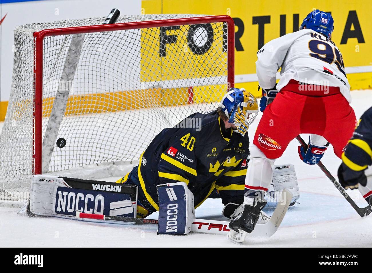 Brno, Czech Republic. 03rd May, 2025. L-R goalkeeper Arvid Soderblom ...