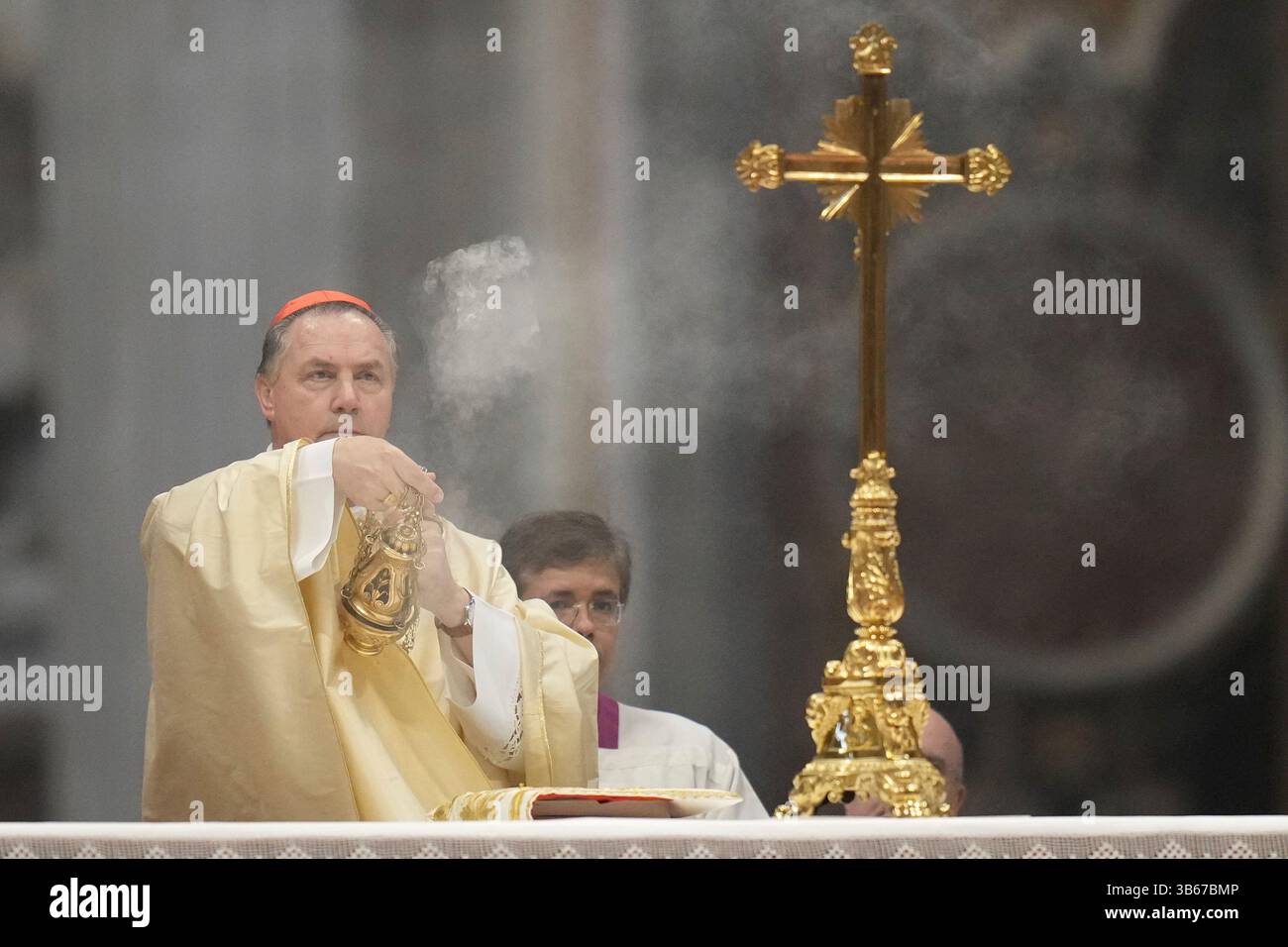 Cardinal Angel Fernandez Artime celebrates a mass on the eight of nine ...