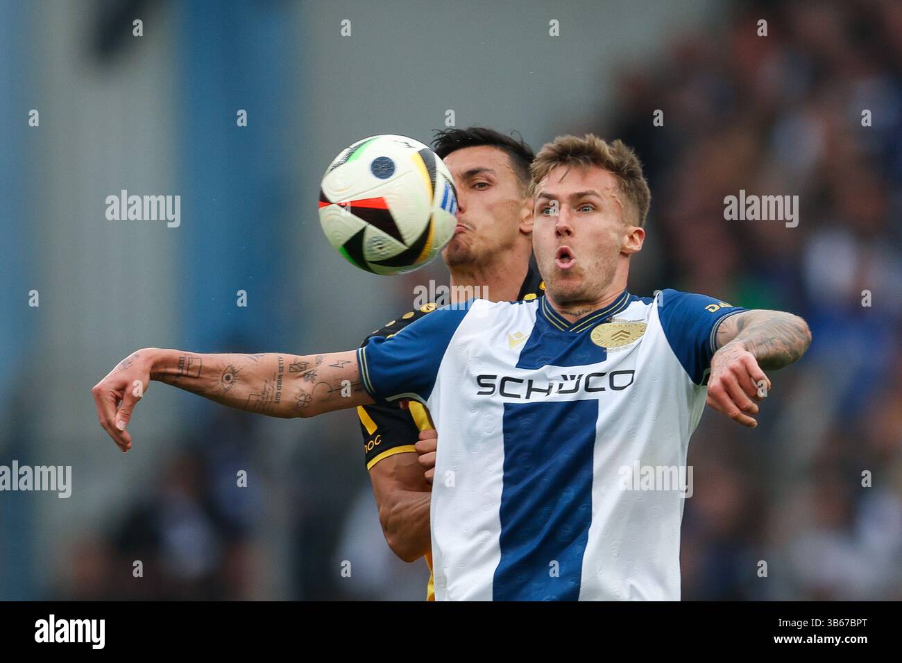Bielefeld, Germany. 03rd May, 2025. Soccer: 3rd division, Arminia Bielefeld - Dynamo Dresden ...