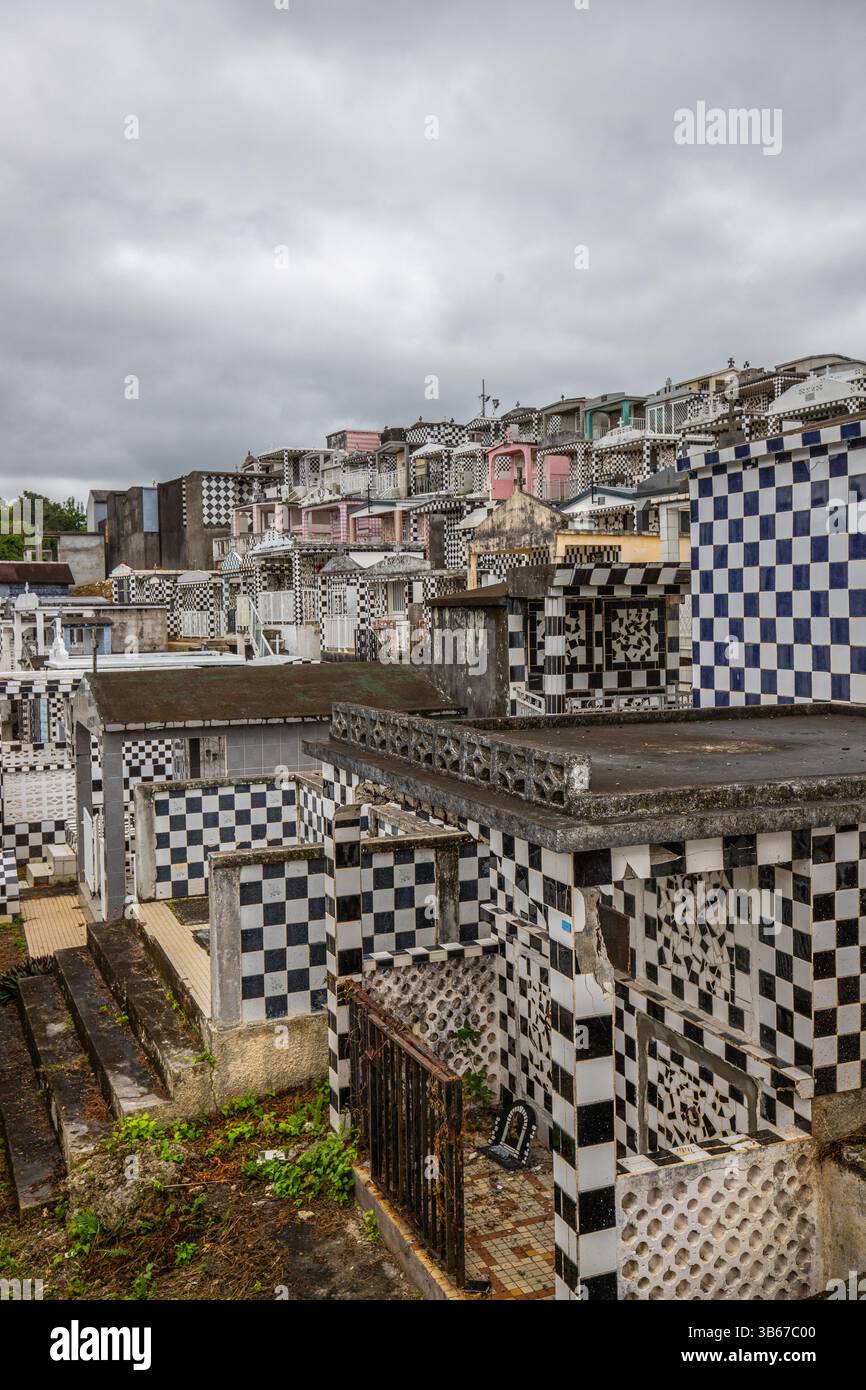 Famous cemetery, with numerous mausoleums and crypts, decorated with ...